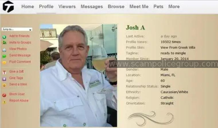 Congrats-your-busted-39: 419 Scam/Romance Scam: JOSH A /JAY MILLS ...